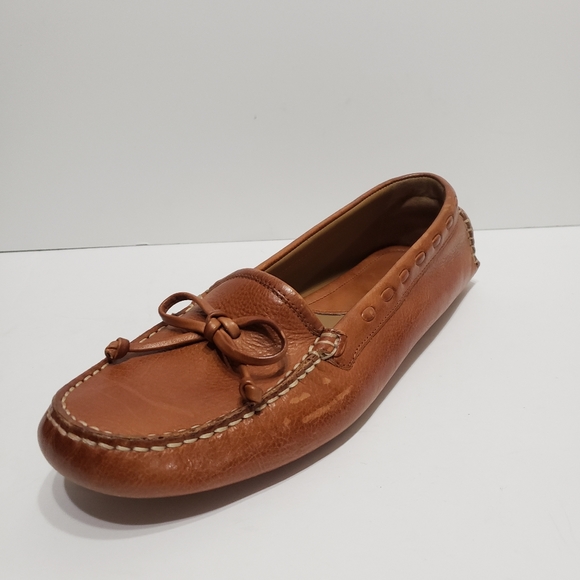 Trask | Shoes | Hs Trask Hand Sewn Womens Brown Leather Loafer Shoes 1 ...